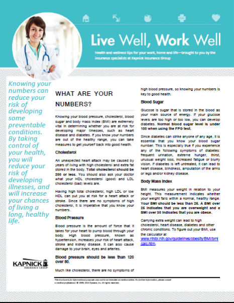 Know Your Health Numbers